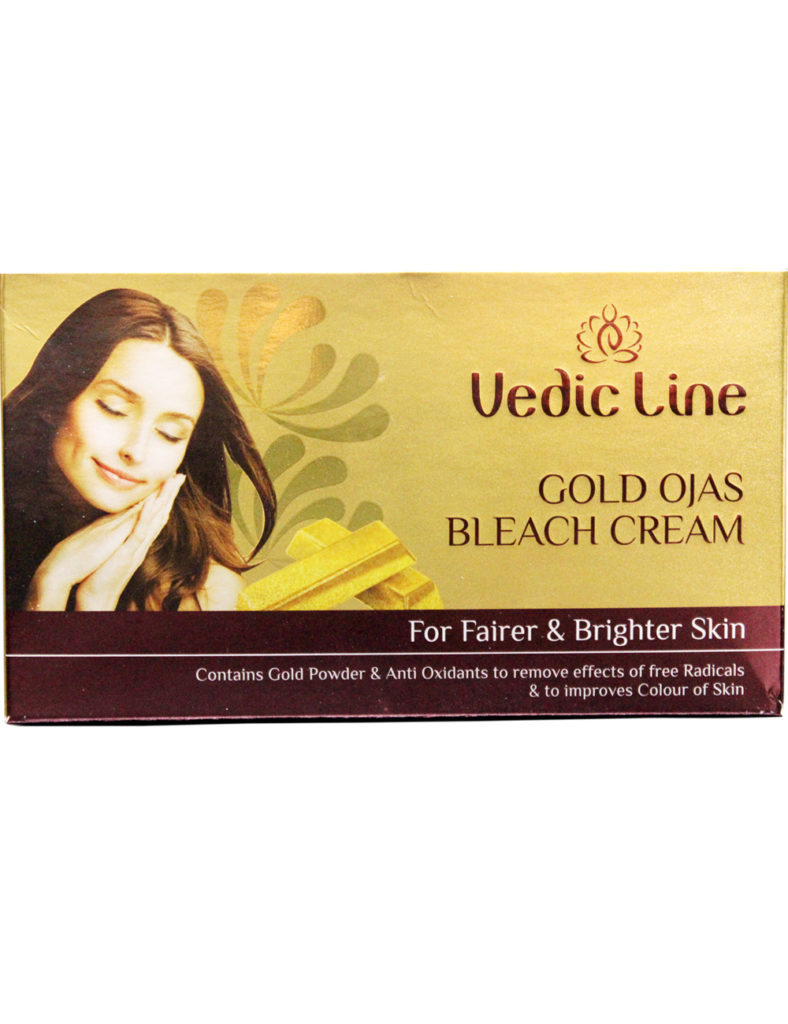 Vedicline Gold Ojas Bleach to give the instant glowing skin